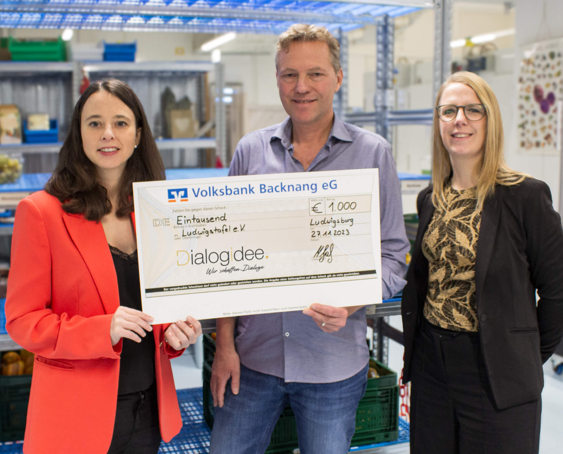 Weihnachts-Spende an die LudwigsTafel - Dialogidee